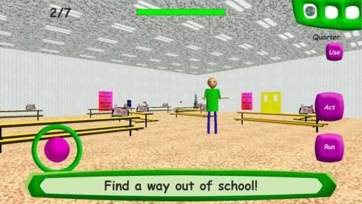Baldi's Basics in Education and training! online game with UptoPlay