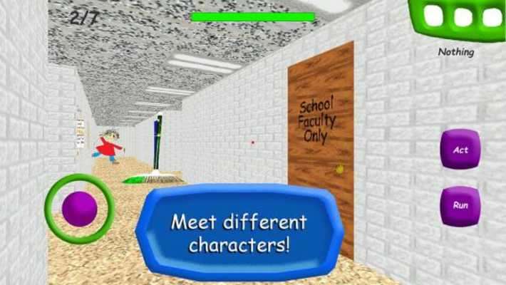 Baldi's Basics in Education School online game with UptoPlay