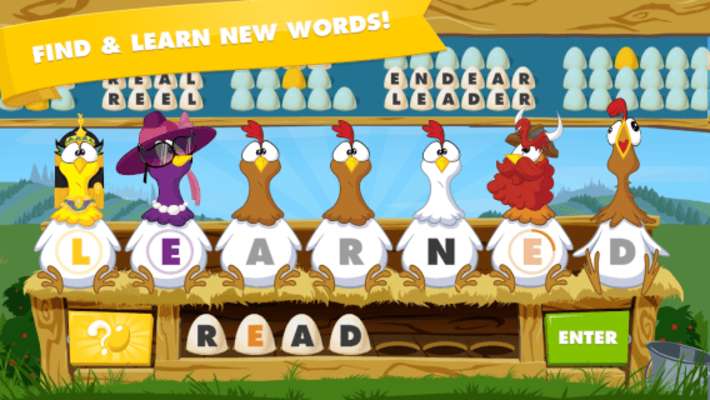 Chicktionary - Scrambled Words online game with UptoPlay