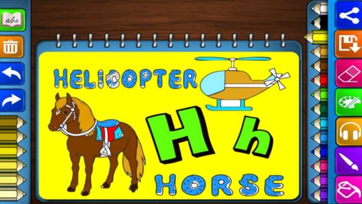 Coloring Games : Alphabet online game with UptoPlay