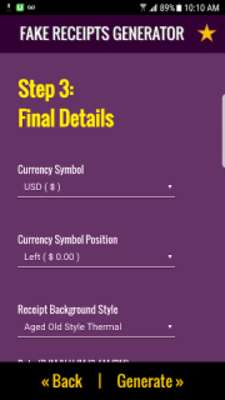 Fake Receipt Generator (FREE) online game with UptoPlay