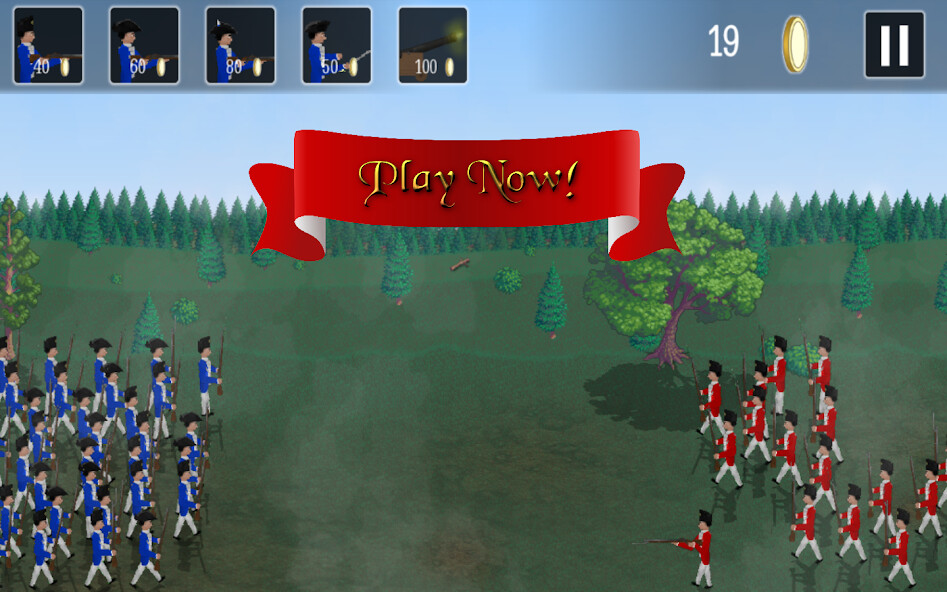 Muskets of America online game with UptoPlay