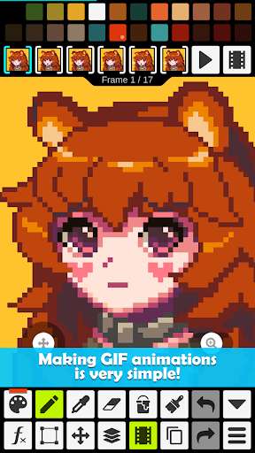 Pixel Studio - Pixel art editor, GIF animation online game with UptoPlay