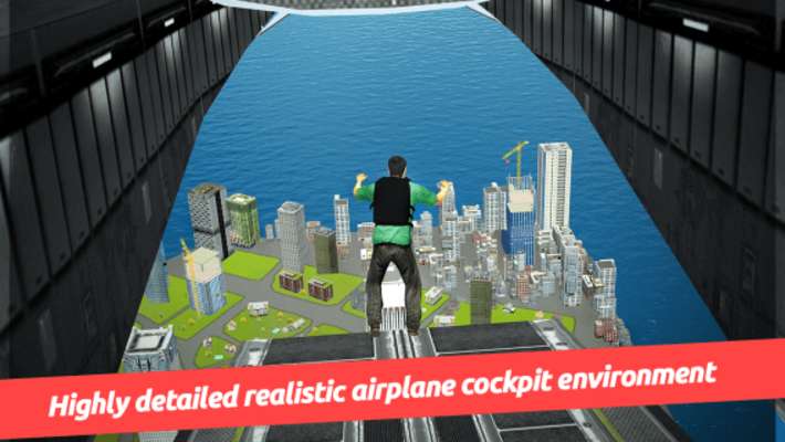 Sky Dive Airplane Simulator 3D online game with UptoPlay