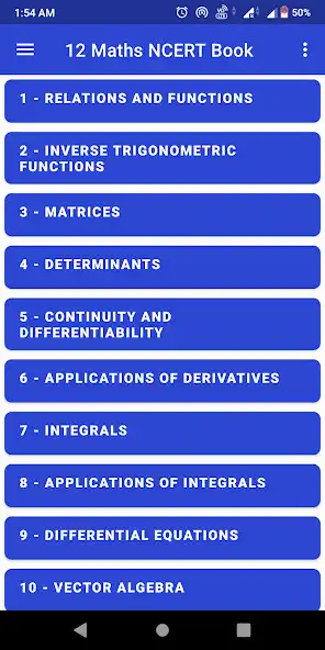 12 Maths NCERT Book online game with UptoPlay