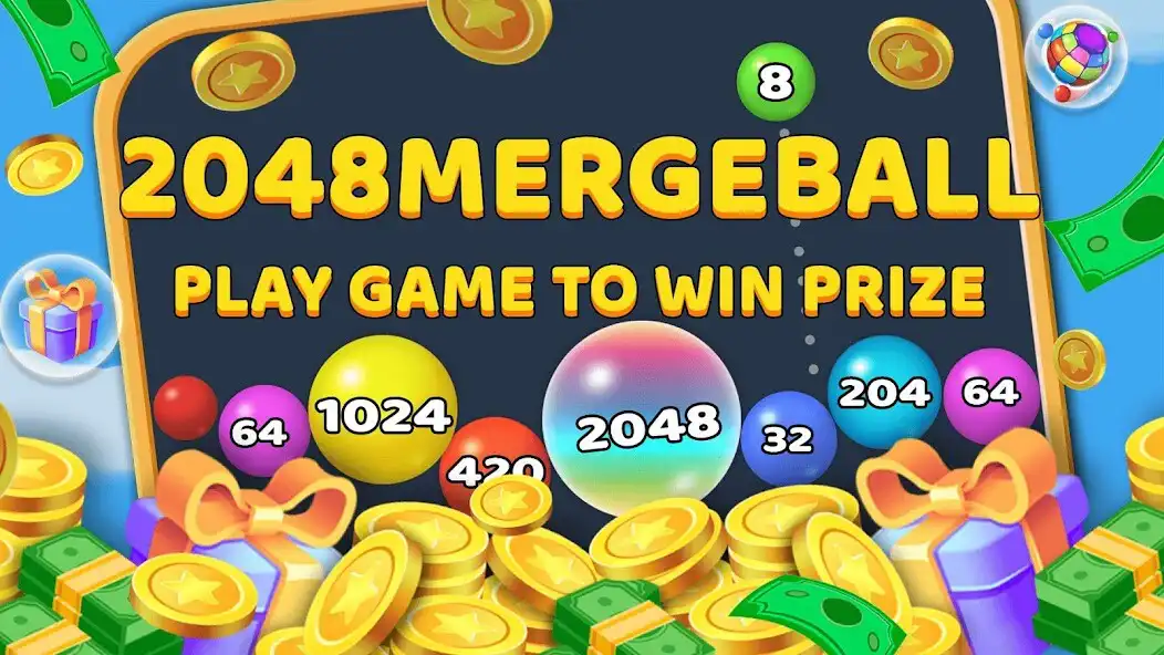 2048 Merge Balls - Casual Games and Real Rewards online game with UptoPlay