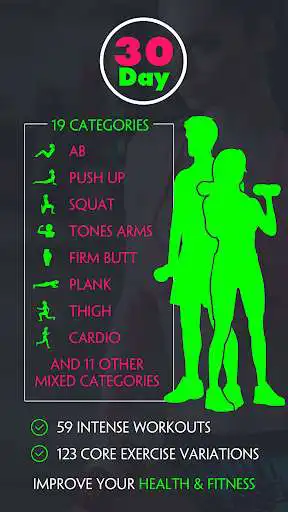 30 Day Fitness Challenge - Full Body Workout online game with UptoPlay