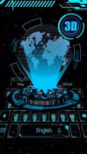 3D Hologram Tech Keyboard Theme online game with UptoPlay