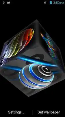 Abstract 3D Cube wallpaper online game with UptoPlay
