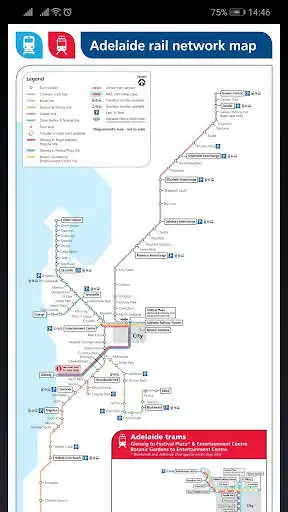 Adelaide Rail & Tram Map online game with UptoPlay