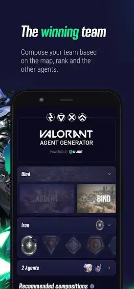 Agent Generator for VALORANT online game with UptoPlay