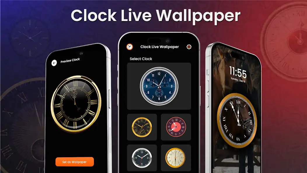 Analog Clock Wallpaper：3DClock online game with UptoPlay