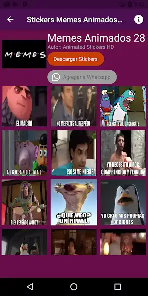 Animated Meme Stickers online game with UptoPlay