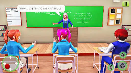 Anime High School Simulator: Girl High School Game online game with ...