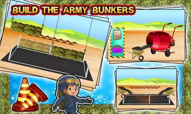 Army Bunker Border Builder online game with UptoPlay