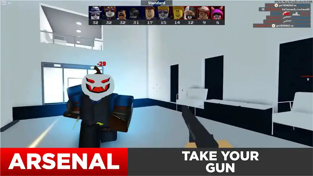 Arsenal mod for roblox online game with UptoPlay