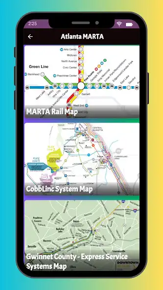 Atlanta MARTA Rail Map 2023 online game with UptoPlay