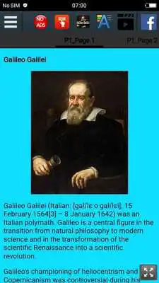 Biography of Galileo Galilei online game with UptoPlay