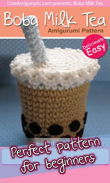 Boba Milk Tea Crochet Pattern online game with UptoPlay
