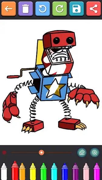 Boxy Boo : Coloring Book Page online game with UptoPlay