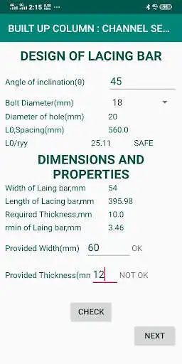 BUILTUP COLUMN(CHANNEL SECTION WITH SINGLE LACING) online game with ...
