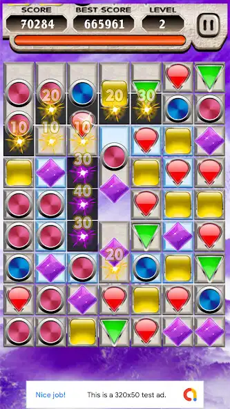 Buttons Crash Puzzle online game with UptoPlay