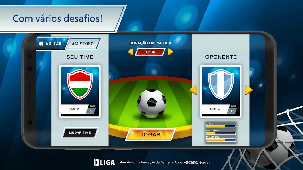 Button Soccer Arena online game with UptoPlay
