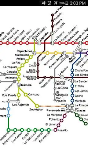 Caracas Metro Map online game with UptoPlay