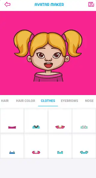 Cartoon Avatar Creator Maker online game with UptoPlay