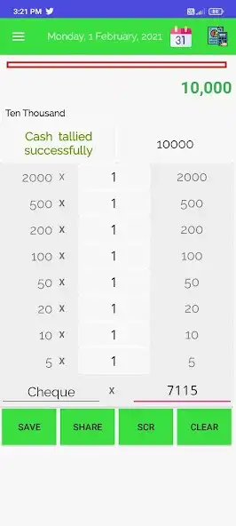 Cash Calculator Lite ( Indian Denomination ) online game with UptoPlay