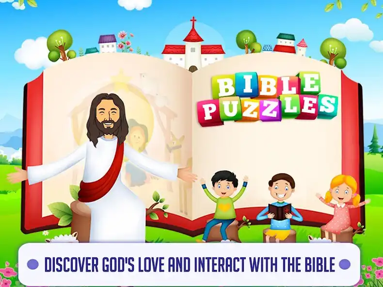 Childrens Bible Puzzle Games online game with UptoPlay