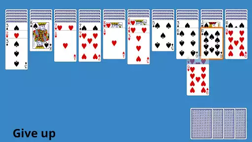 Classic Spider Solitaire online game with UptoPlay