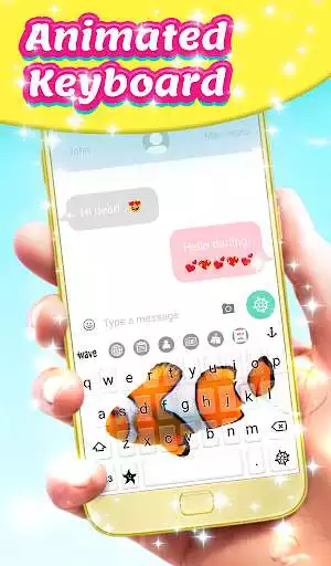 Clown Fish Animated Keyboard + Live Wallpaper online game with UptoPlay