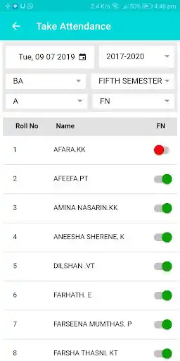 College Attendance online game with UptoPlay