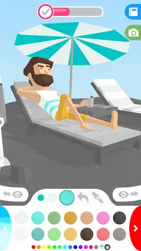 Color Chill: 3D Coloring Book online game with UptoPlay