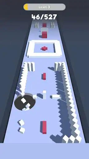 Color Cube Hole 3D Block Game online game with UptoPlay