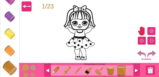 Coloring and painting online game with UptoPlay