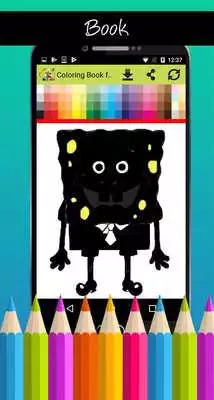 Coloring book for SpongeBob online game with UptoPlay