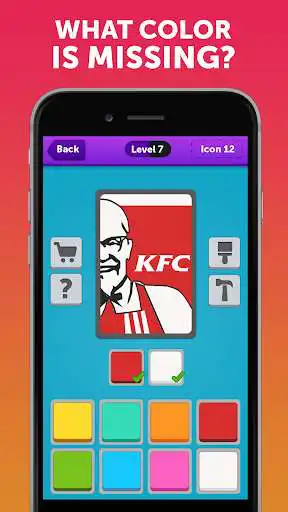 Color Mania Quiz - Guess the logo game online game with UptoPlay