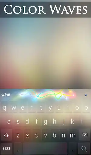 Color Waves Animated Keyboard + Live Wallpaper online game with UptoPlay