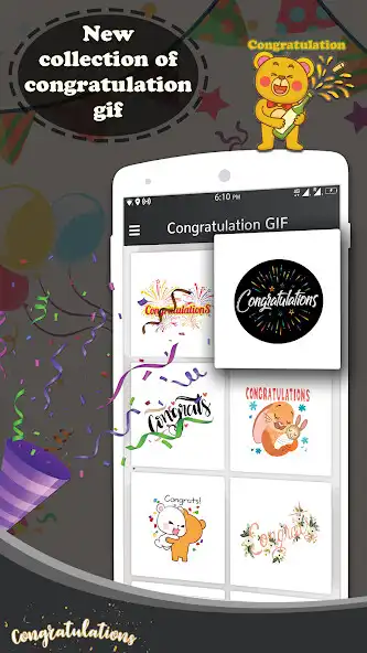 Congratulations GIF : Greetings Wishes GIF online game with UptoPlay
