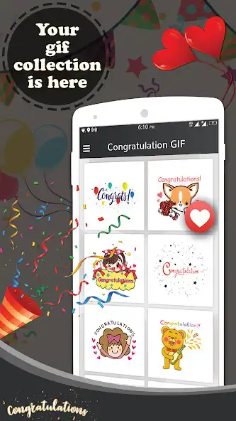 Congratulations GIF : Greetings Wishes GIF online game with UptoPlay