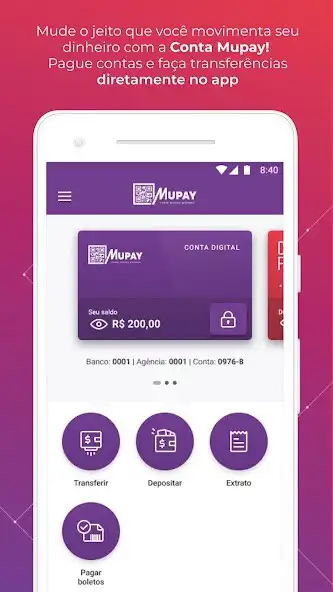 Conta Digital Mupay online game with UptoPlay