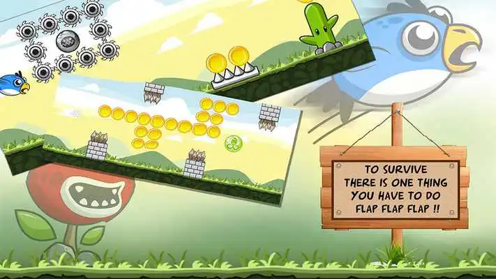 Crazy Blue Bird online game with UptoPlay