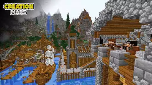 Creation Maps for Minecraft online game with UptoPlay