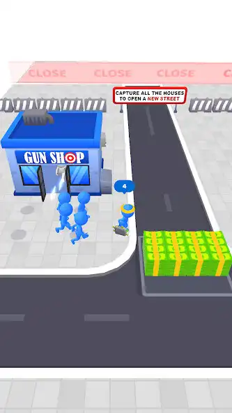 Crowd Clash: City Takeover 3D online game with UptoPlay