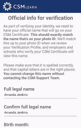 CSM Verification online game with UptoPlay