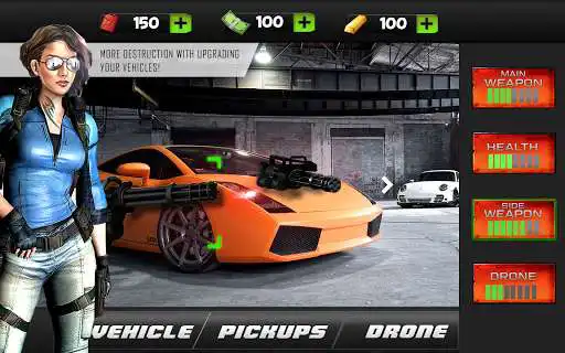 Death Road Race - Car Shooting Game online game with UptoPlay