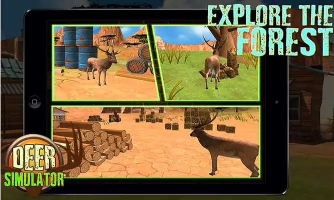 Deer Simulator 3D Wildlife Sim online game with UptoPlay