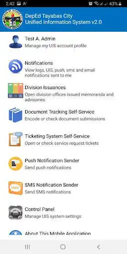 DepEd Cavite City UIS Mobile App online game with UptoPlay